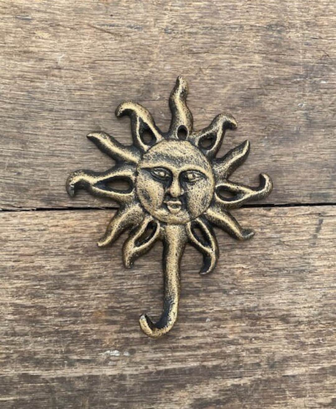 Sun Hook With Bronze Finish - Cast Iron Hook for Hats, Jackets, Coats ...