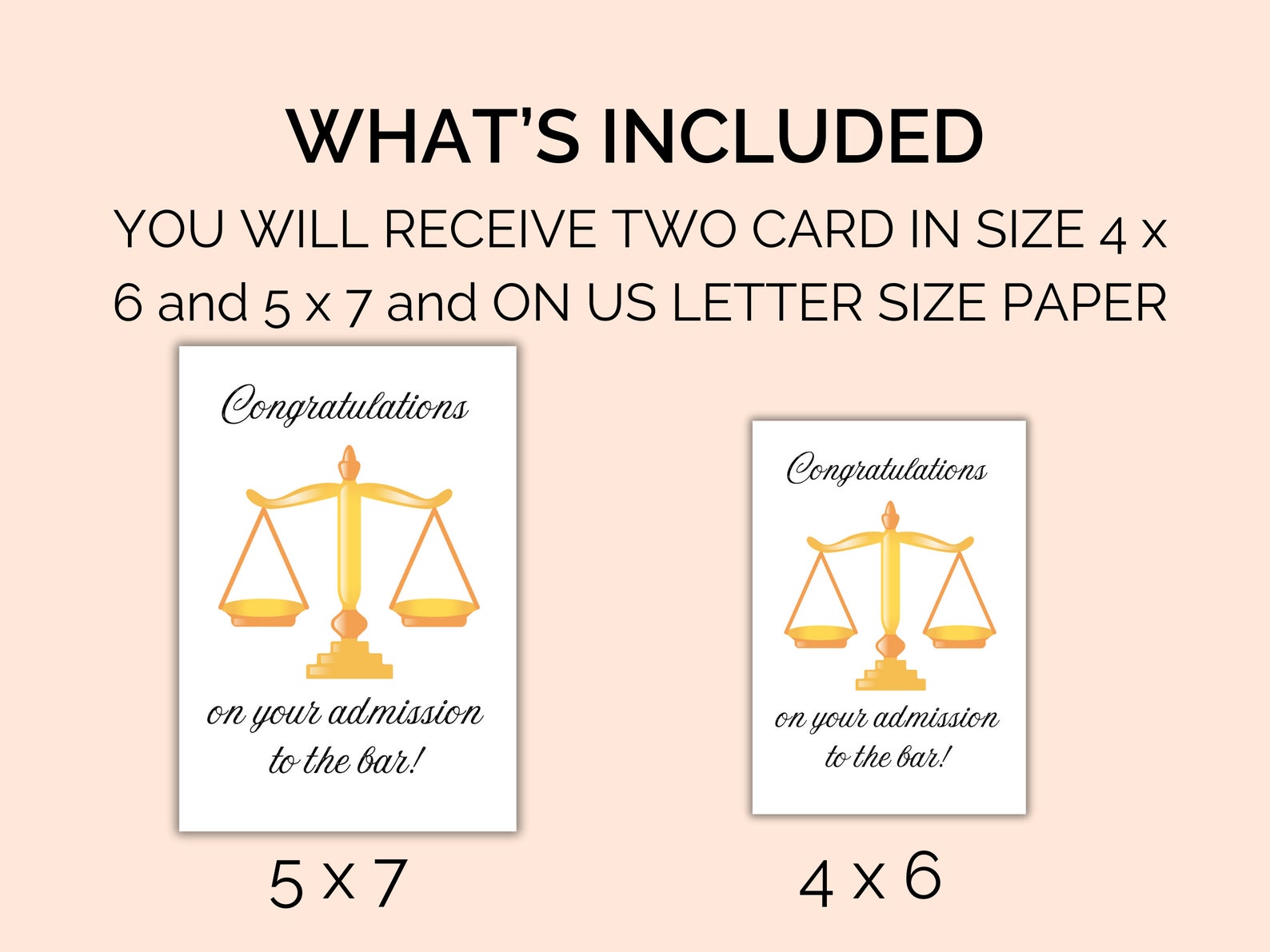 Congratulations Card for Lawyer; Admission to the Bar - Etsy