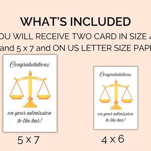 Congratulations Card for Lawyer; Admission to the Bar - Etsy