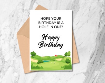 Golf Post Card Hilarious Comic Fun. Ideal to Make in to a Golf Birthday ...