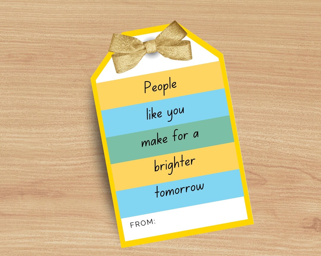 Printable Appreciation Tags - Etsy