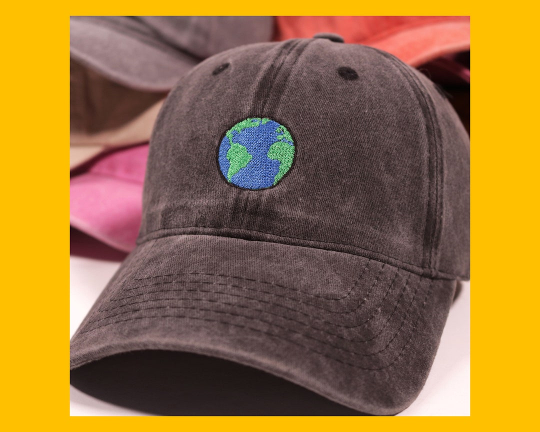 Planet Earth Embroidered Dad Hat Environmental Activist Gift - Etsy