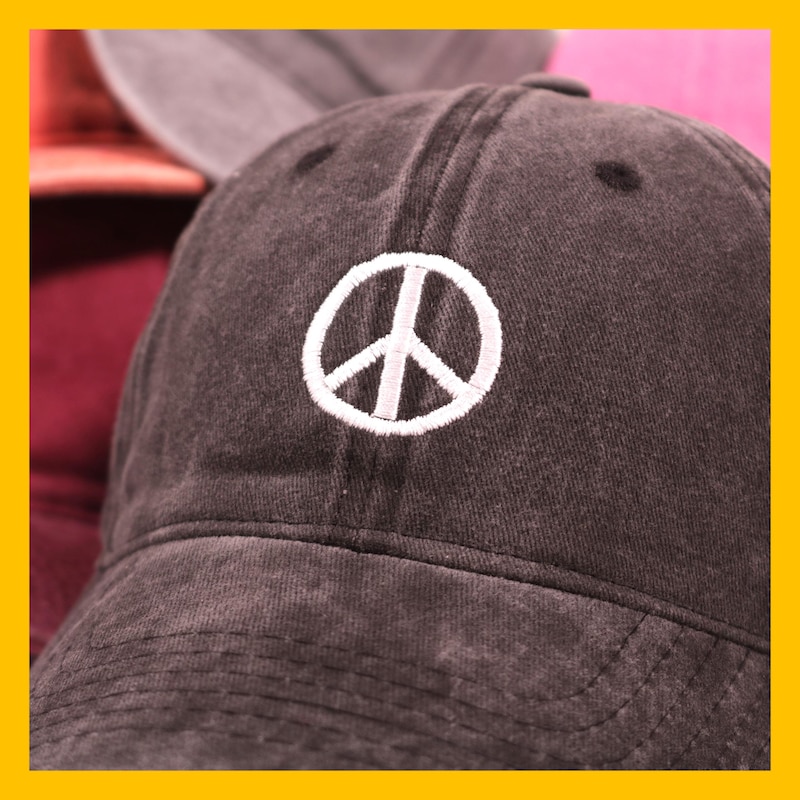 Hats With Peace Sign - Etsy