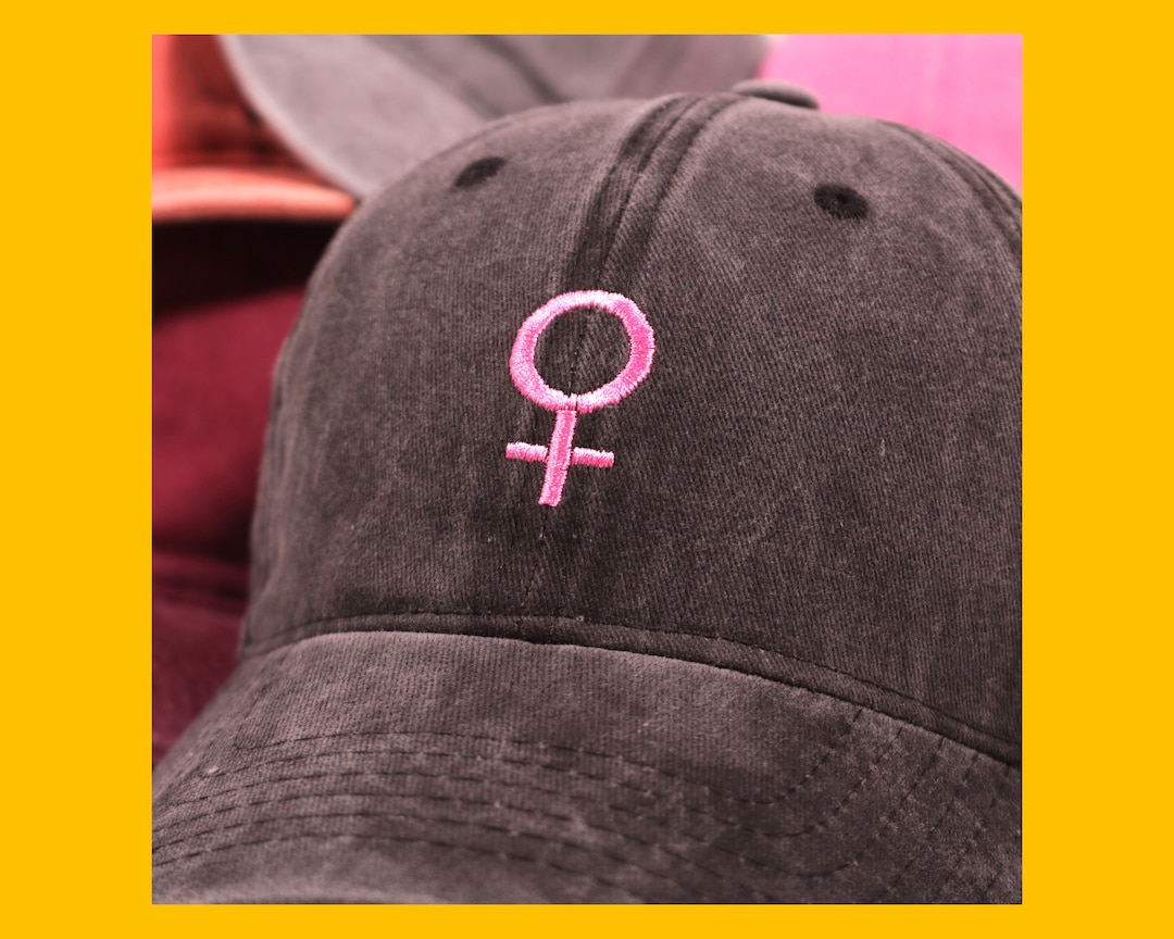 Female Gender Symbol Embroidered Dad Hat for Women Rights LGBTQ+ Gift ...