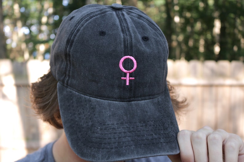 Female Gender Symbol Embroidered Dad Hat for Women Rights LGBTQ+ Gift ...