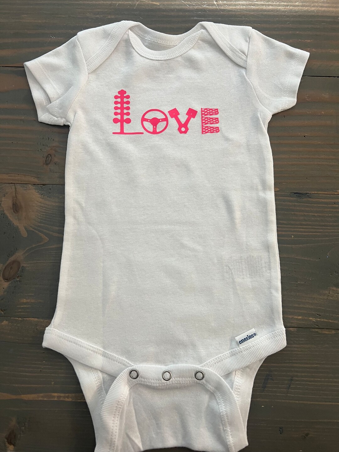 Drag Racing Onesie - Love - Etsy