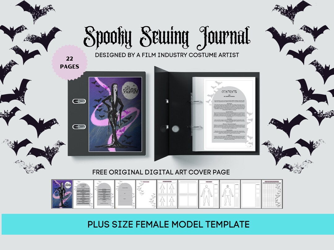 Plus Size Printable Sewing Journal | Sewing Planner | PDF Download ...