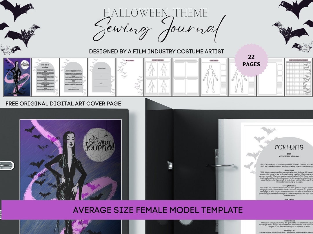 Printable Sewing Journal | Sewing Planner | PDF Download |average Size ...