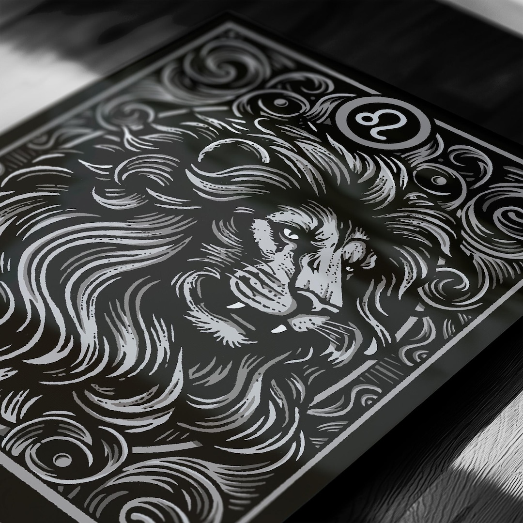 Leo - Art Print - Available in A3 - Wall Art Gift Gothic Home Decor ...