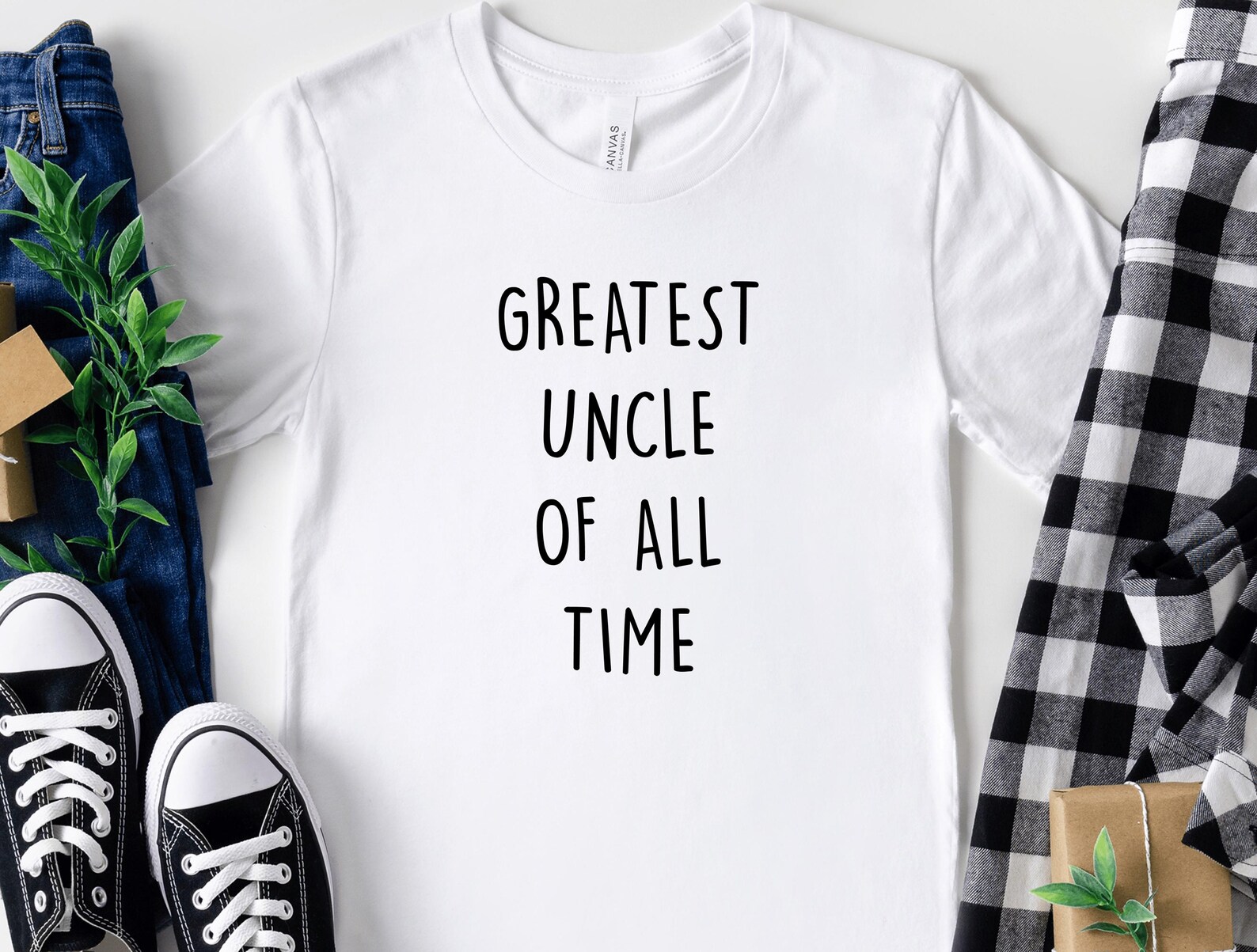 Greatest Uncle of All Time, GOAT Uncle Tshirt, Perfect Uncle Tee, Funny ...
