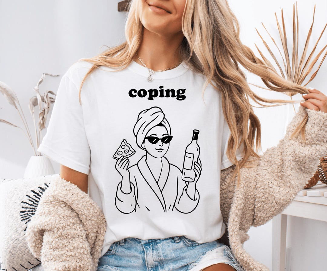 Coping Meme Shirt Comfort Colors® Funny Meme Shirt Mental Health ...