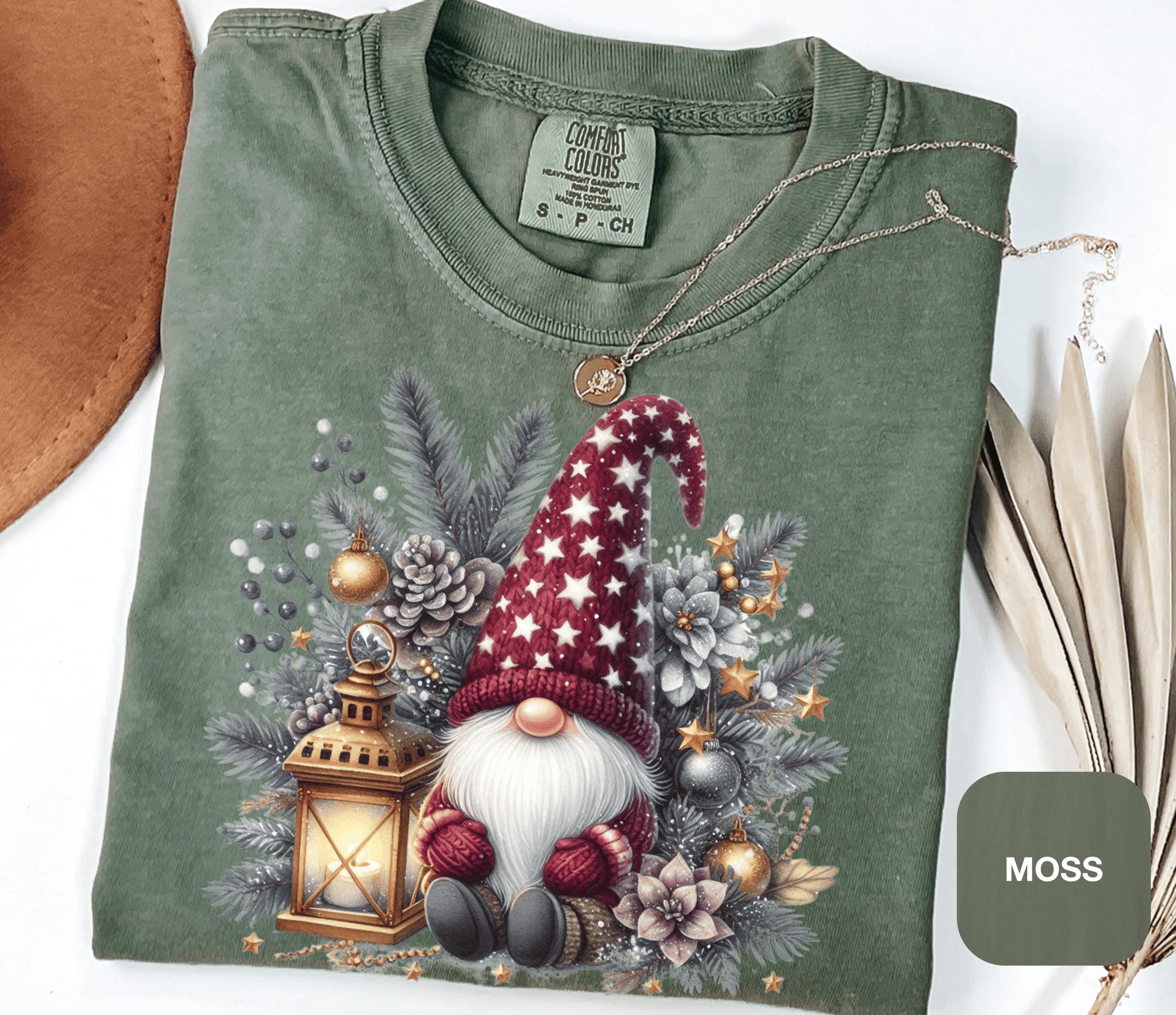 Cute Christmas Gnome Shirt Comfort Colors Tee Family Matching Christmas ...