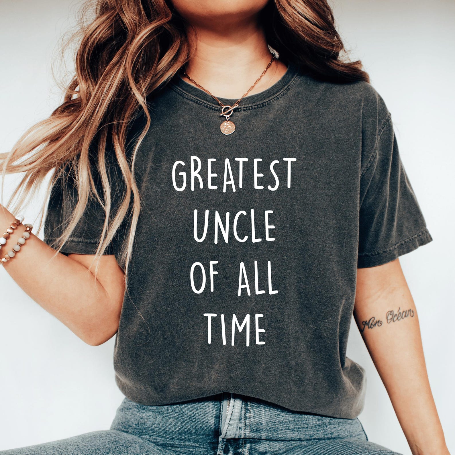 Greatest Uncle of All Time, GOAT Uncle Tshirt, Perfect Uncle Tee, Funny ...