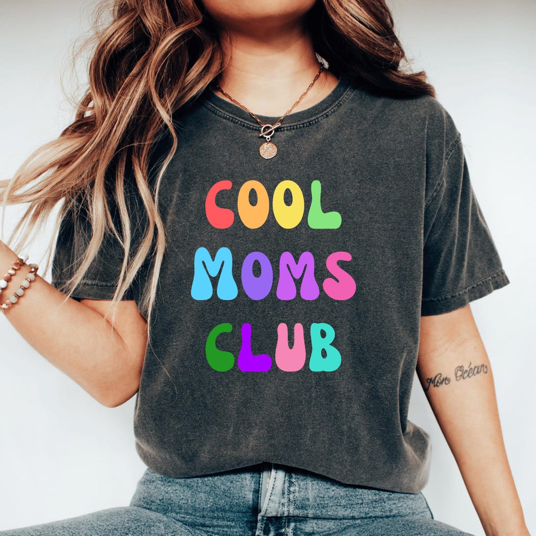 Cool Moms Club Shirt, Mom Squad Tshirt, Funny Motherhood Shirt, Cute ...