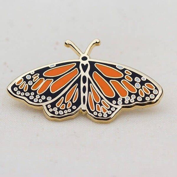 Enamel Butterfly Pin - Etsy