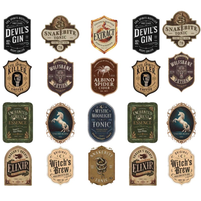 Potion Label Png - Etsy