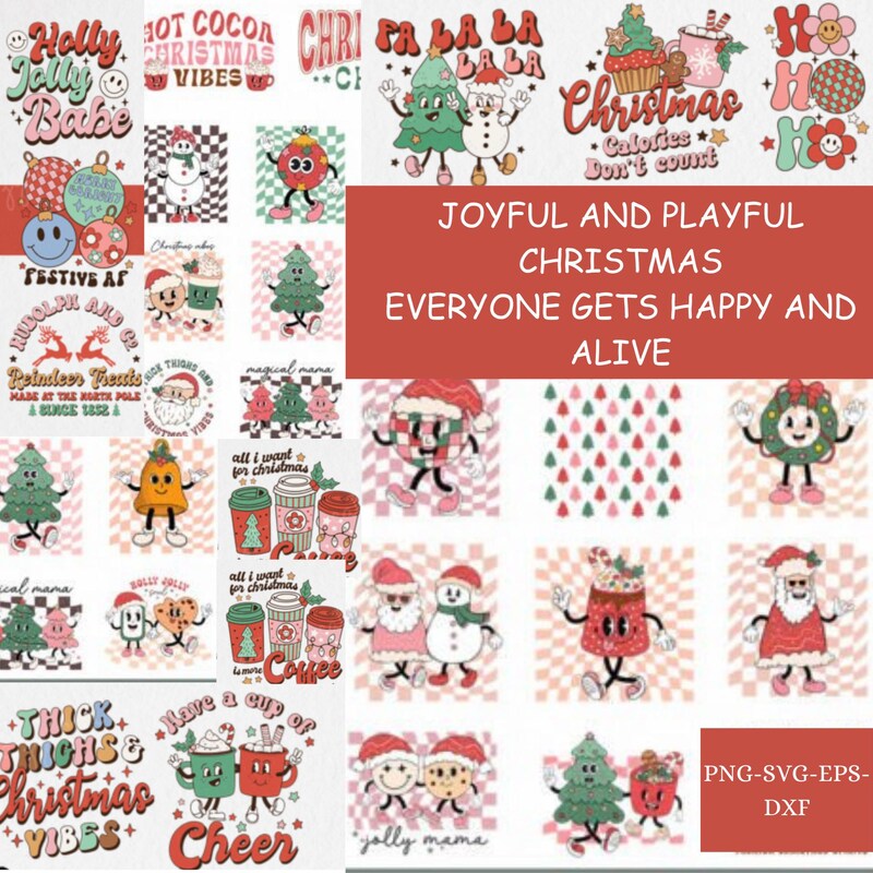 Retro Christmas - Etsy