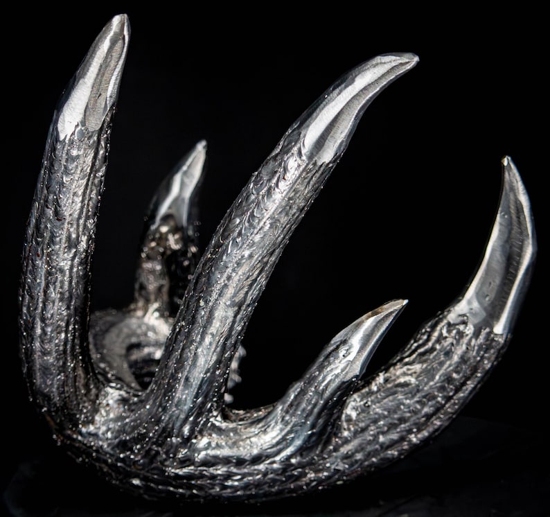 Handcrafted Metal Whitetail Deer Antler Sculpture - Solid Welded Steel ...