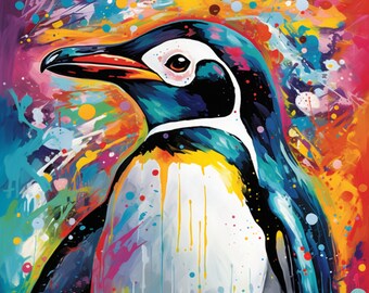 Late Night Modern City Neon-style Digital Wall Print High-resolution ...