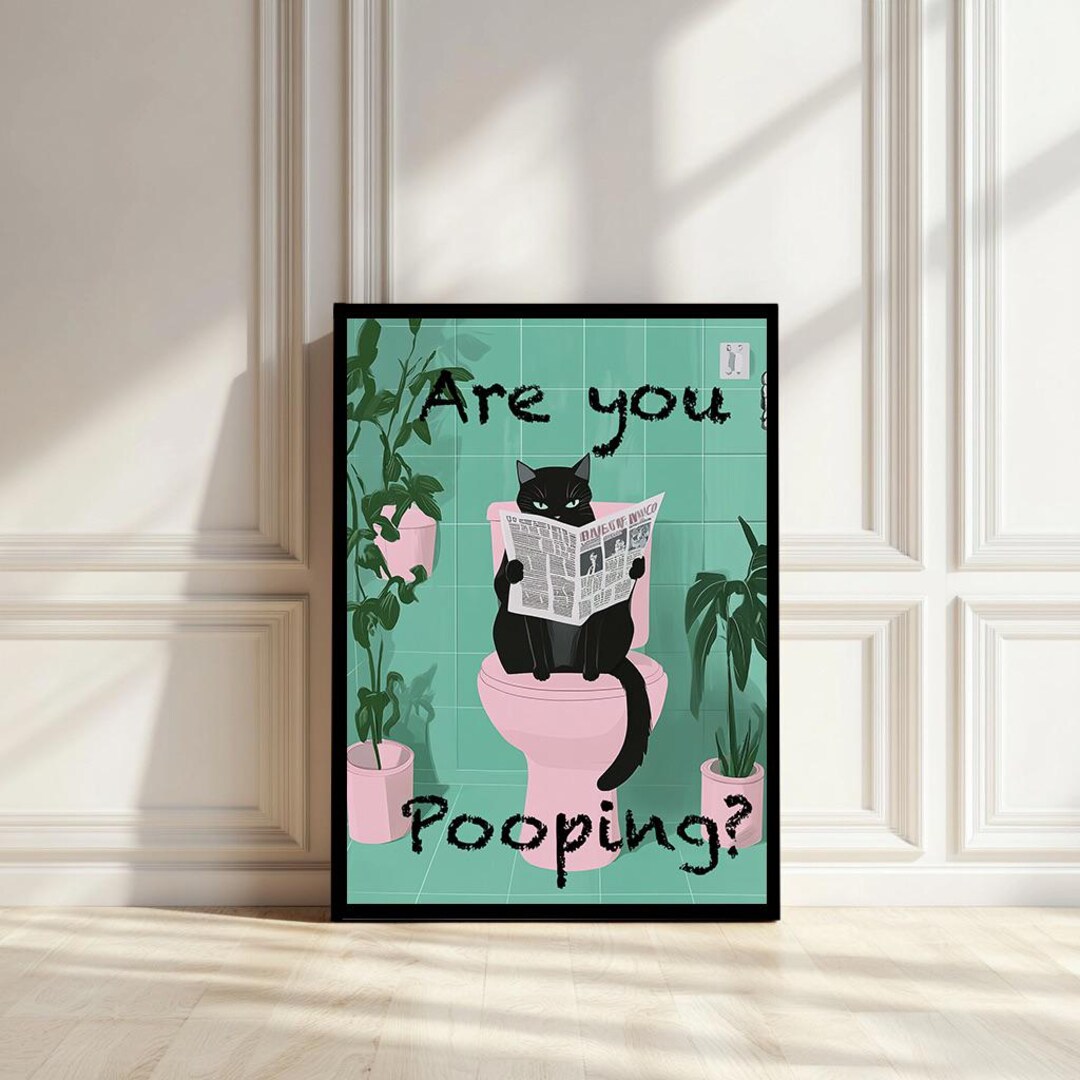 11 Different Posters - Funny Bathroom Wall Art: Are You Pooping ...