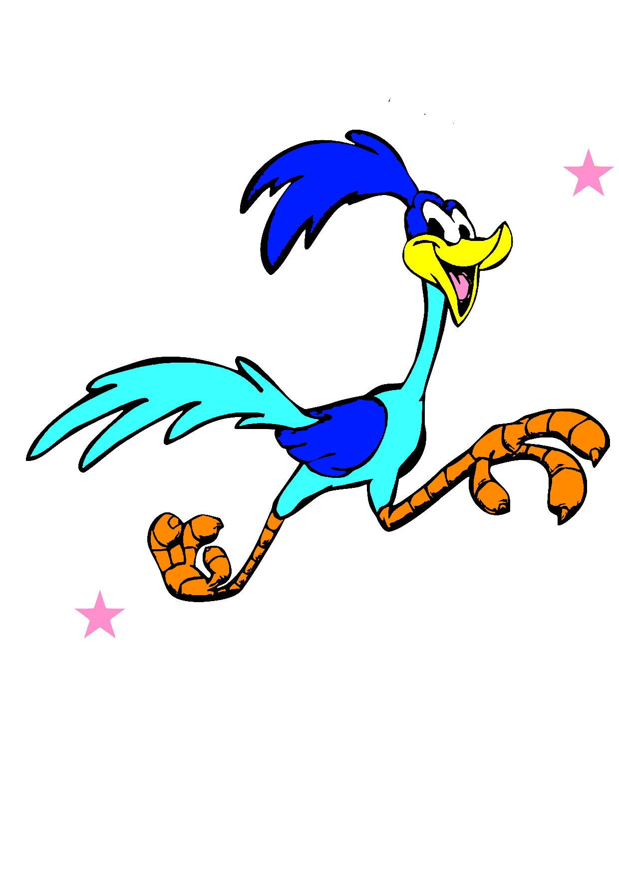 Cartoon Road Runner Beep Beep Looney Toons Png File for Stencil in 7 ...