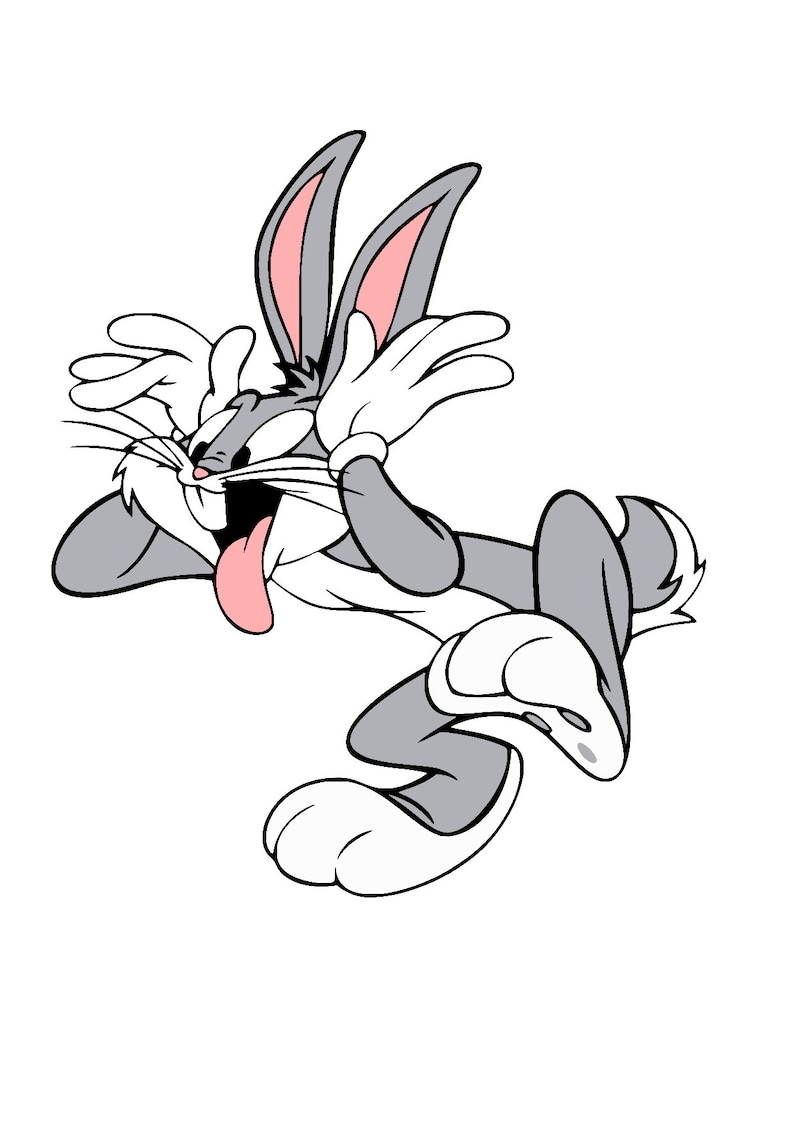 Cartoon Looney Toons Bugs Bunny Vector Images Png for Stencil Print ...