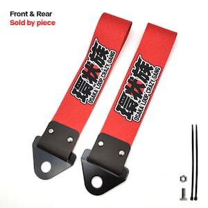 Custom JDM Style Tow Straps With Universal Bolt, Car Strap, Car ...