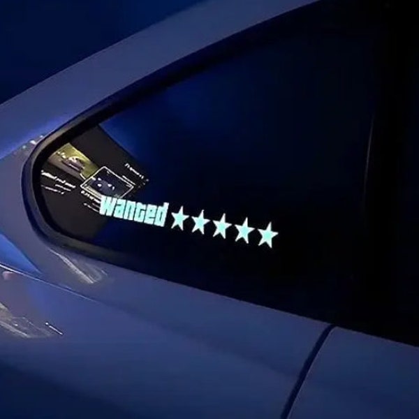 Wanted Led Sticker - Etsy