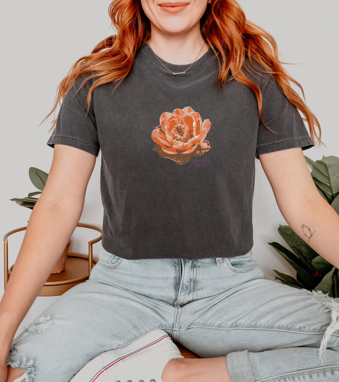 Prickly Pear T-shirt ~ Desert Shirt, Cactus Plants, Desert Flower ...