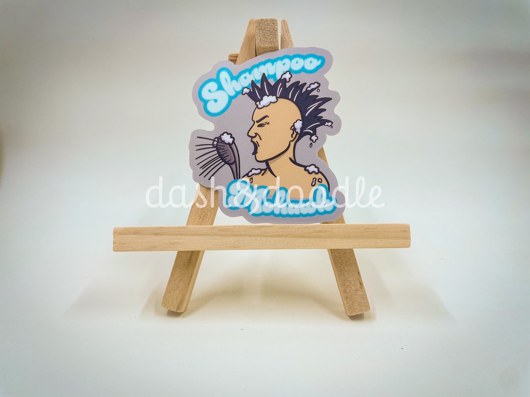 Shampoo Mohawk Sticker Laptop Decal Water Resistant Sticker - Etsy