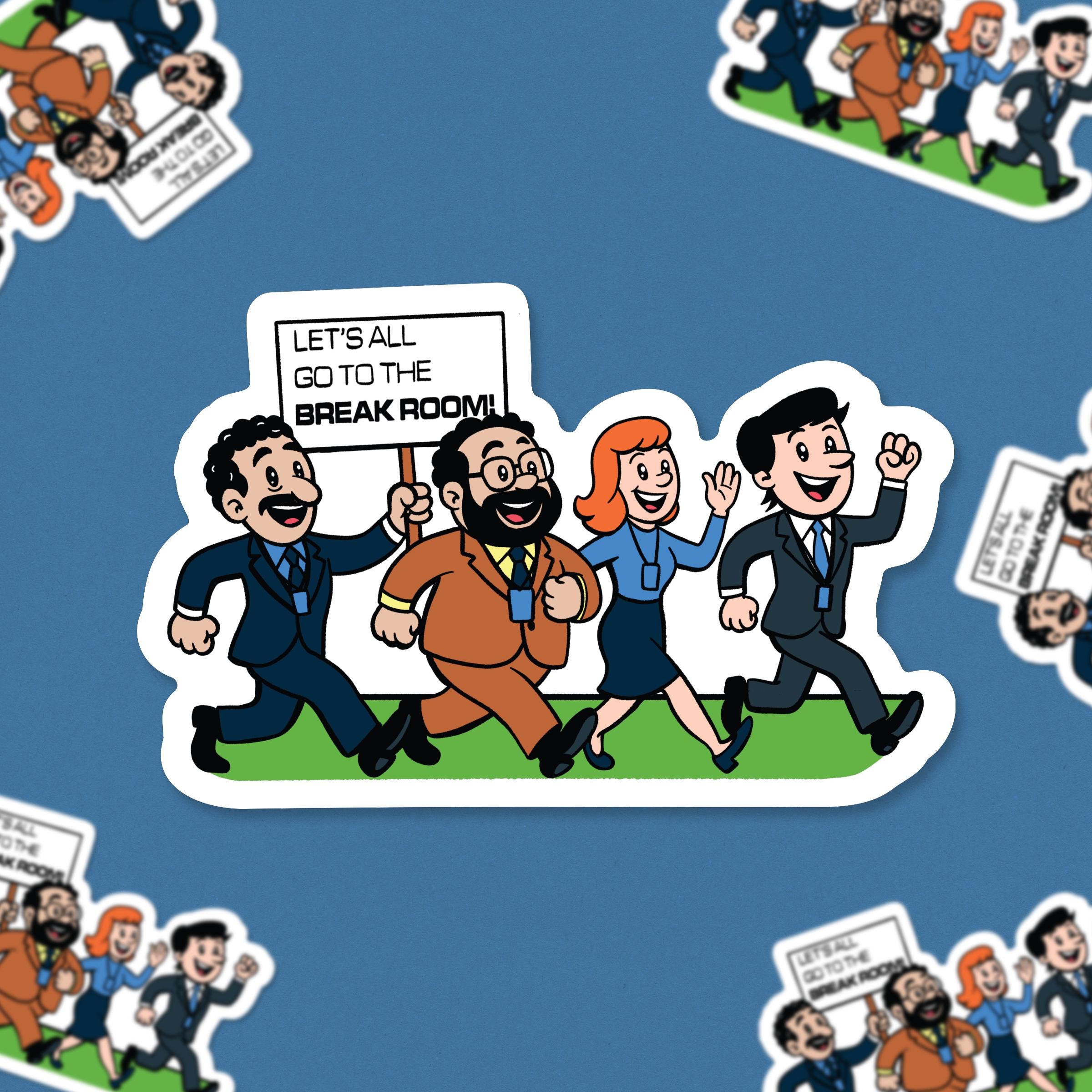 Severance Sticker, Let's All Go to the Break Room, Laptop Decal - Etsy