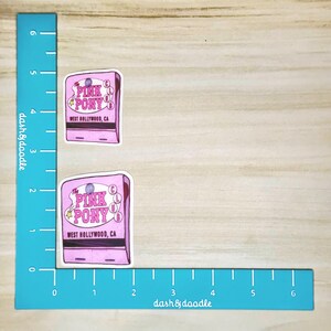 Pink Pony Matchbook Sticker, Water Resistant Decal for Laptops, Water ...