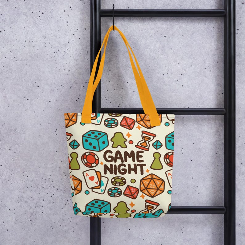 Game Night Tote Bag: Board Game Lover Gift - Etsy