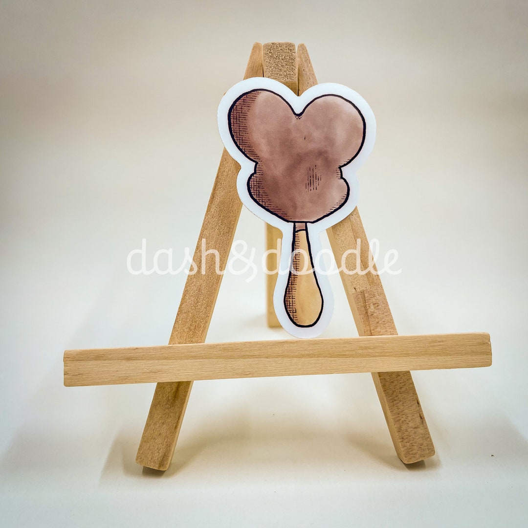 Watercolor Ice Cream Bar Sticker, Water Resistant Decal for Laptops ...