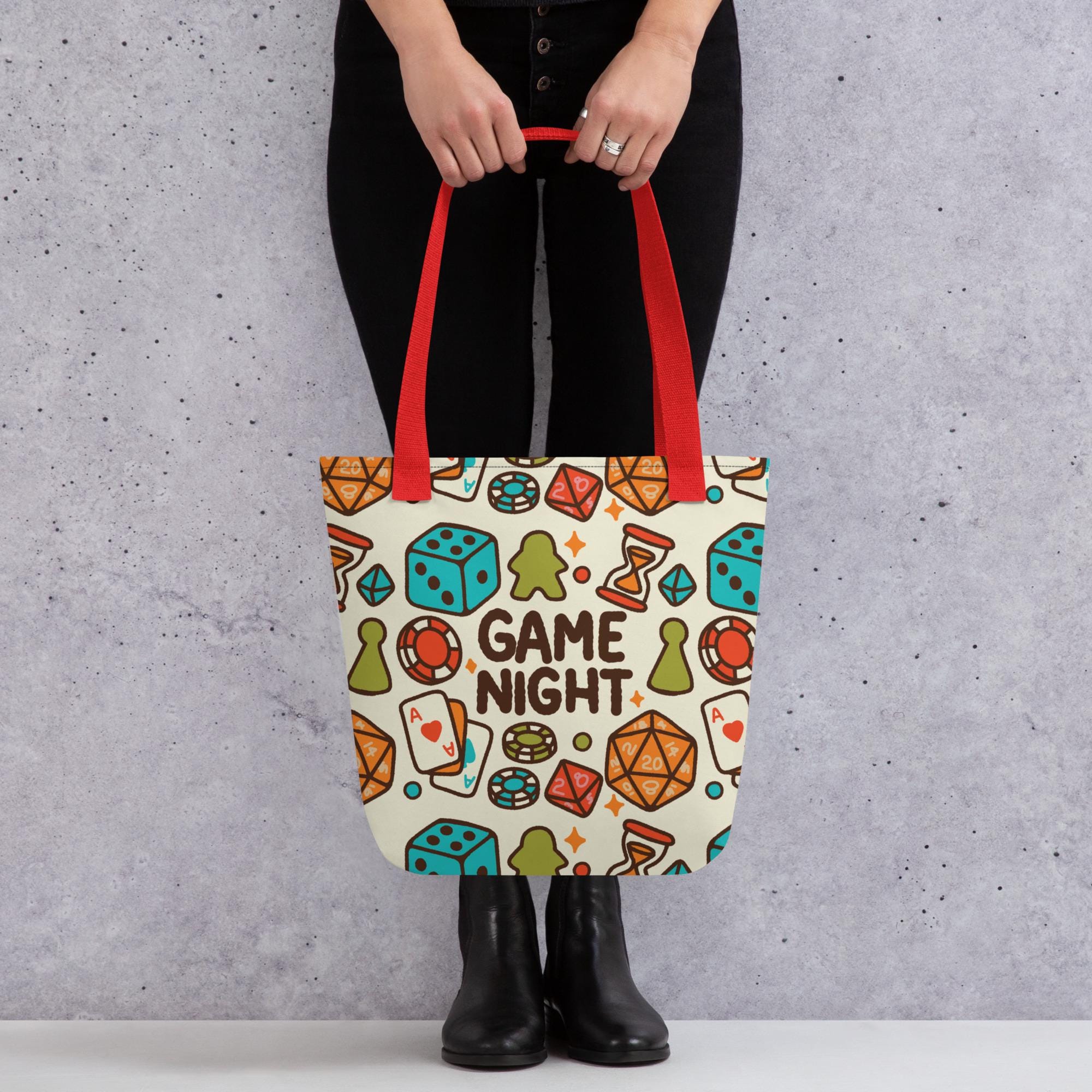 Game Night Tote Bag: Board Game Lover Gift - Etsy