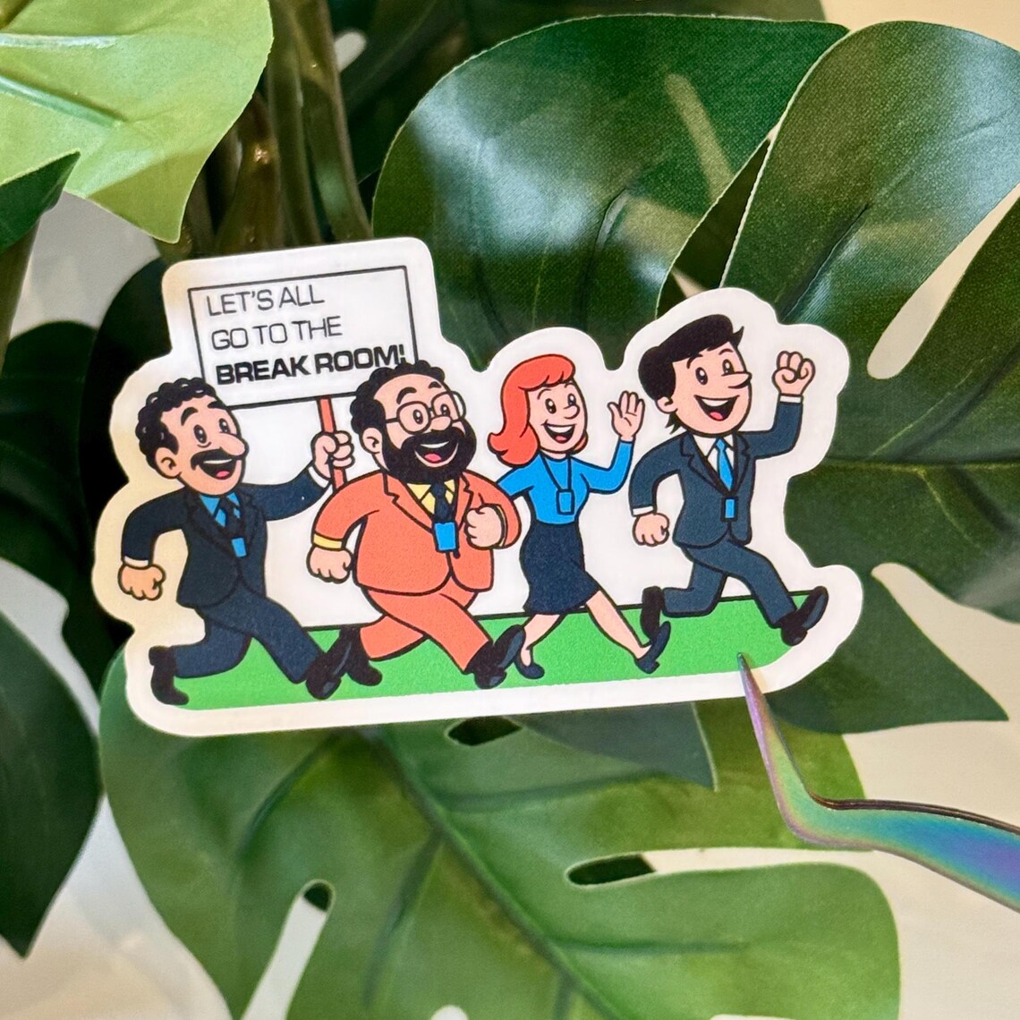 Severance Sticker, Let's All Go to the Break Room, Laptop Decal - Etsy