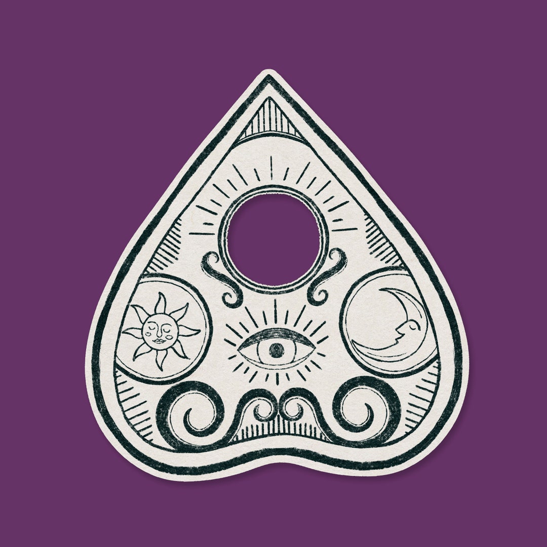 Planchette Sticker - Ouija Board Decal, Gift for Teen, Unique Gift, Fun ...
