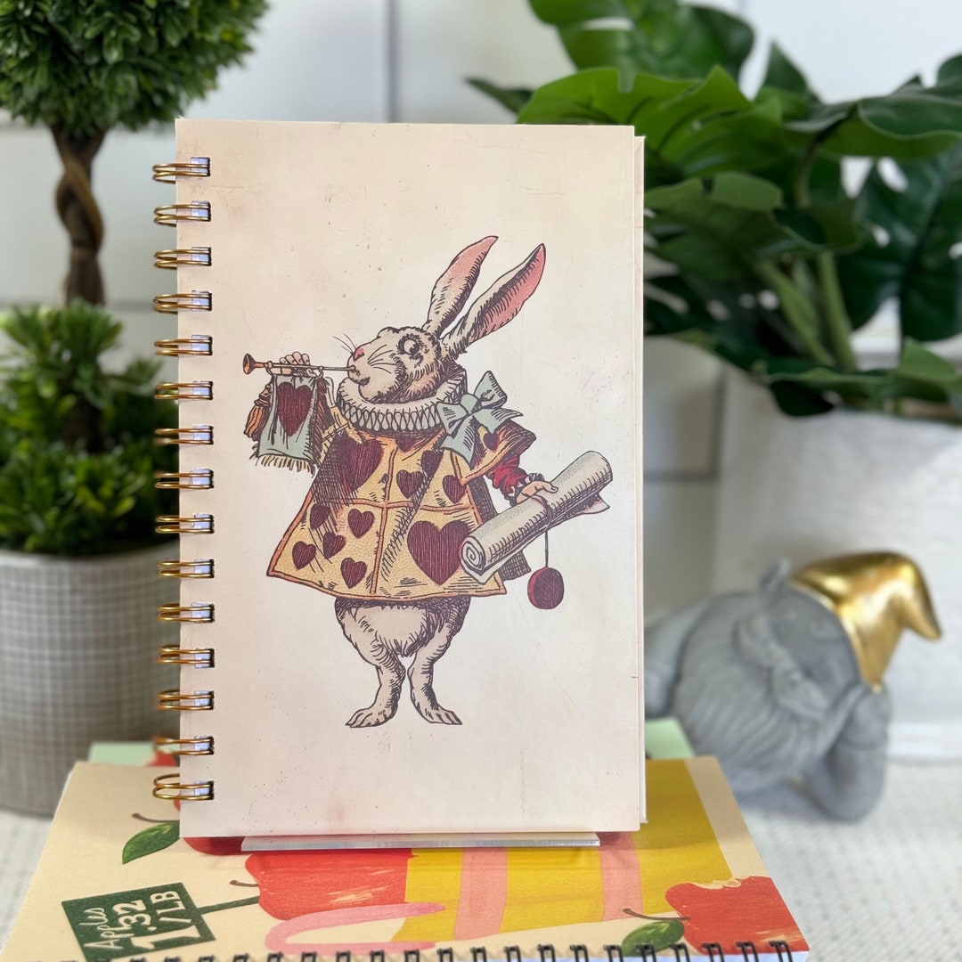 Alice in Wonderland Hardcover Spiral Notebook - Etsy