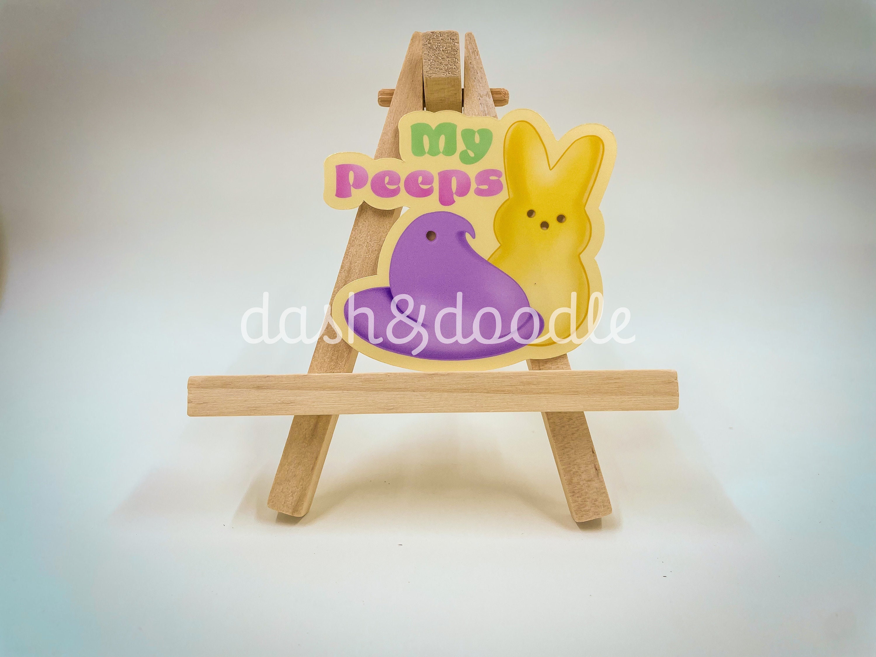 My Peeps Sticker, Water Resistant Decal for Laptops, Water Bottles, and ...