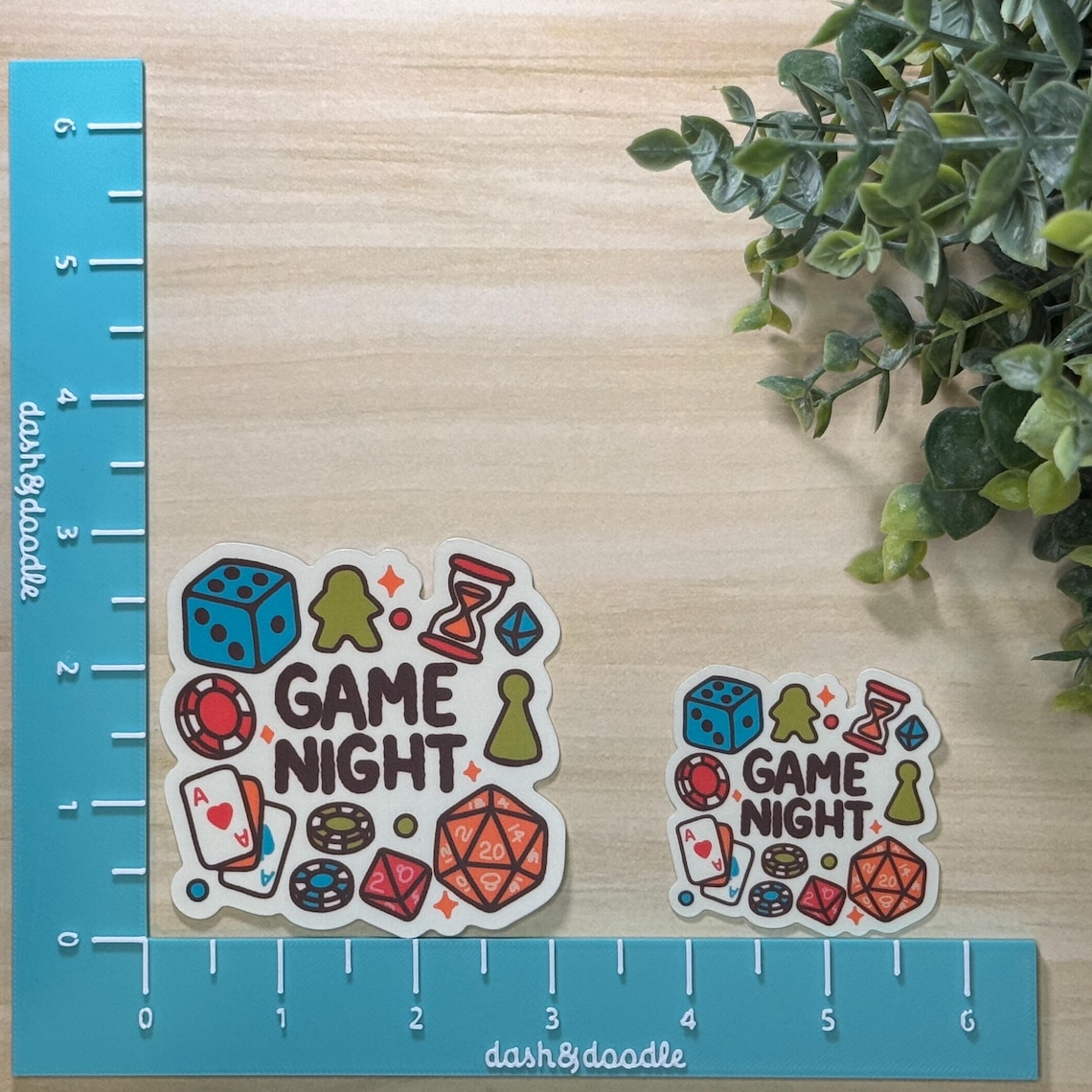 Game Night Vinyl Sticker: Dice, Cards, Meeples - Gamer Gift - Etsy