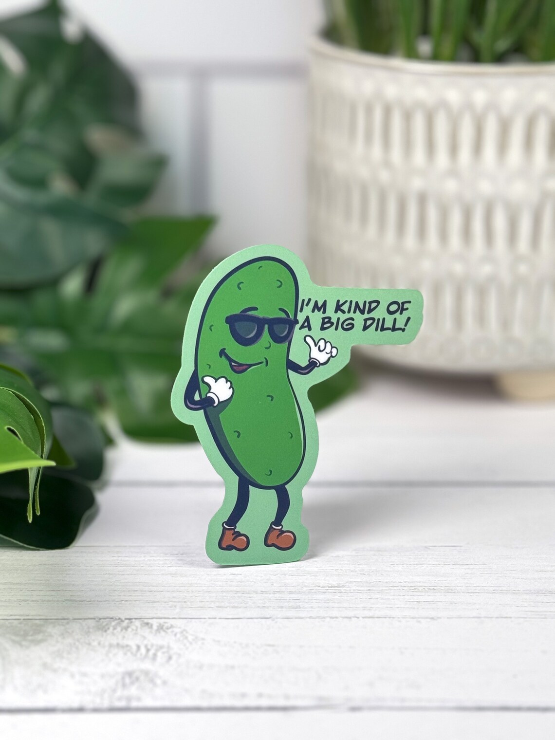 Big Dill Sticker, Water Resistant Decal for Laptops, Water Bottles, and ...