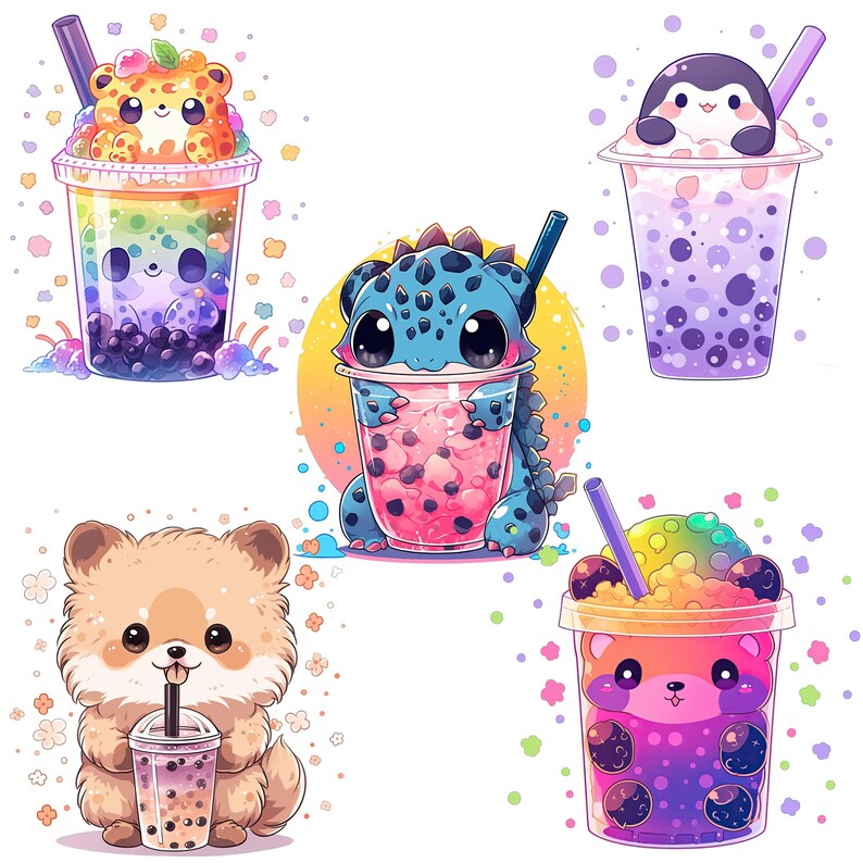 Boba Stickers - Etsy