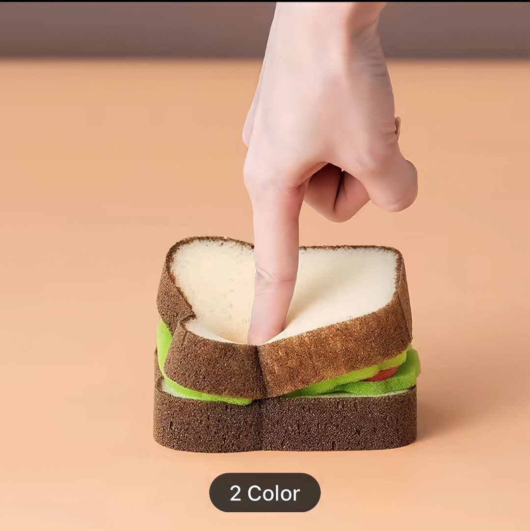 1pc Heavy Duty Scrub Sponges, Toast Shape Sponge - Etsy