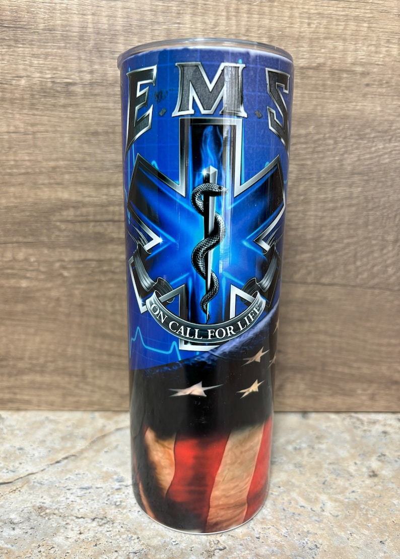 Star of Life EMS Tumbler, First Responder Gift, 20 Oz - Etsy