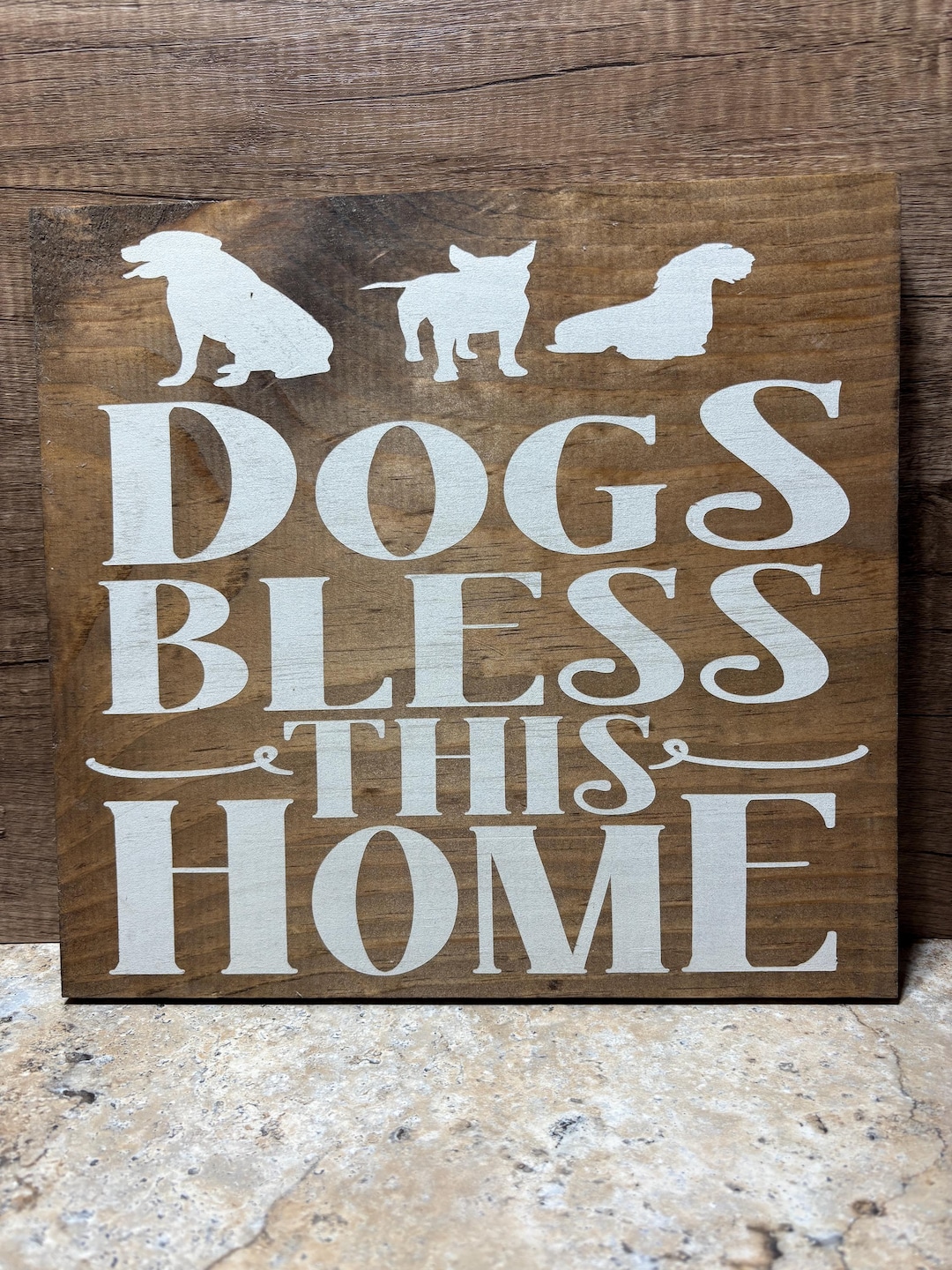 Dog Sign, Hand Painted Wooden Sign, Pet Home Decor - Etsy