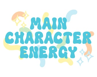 Main Character Energy Sticker - Etsy UK