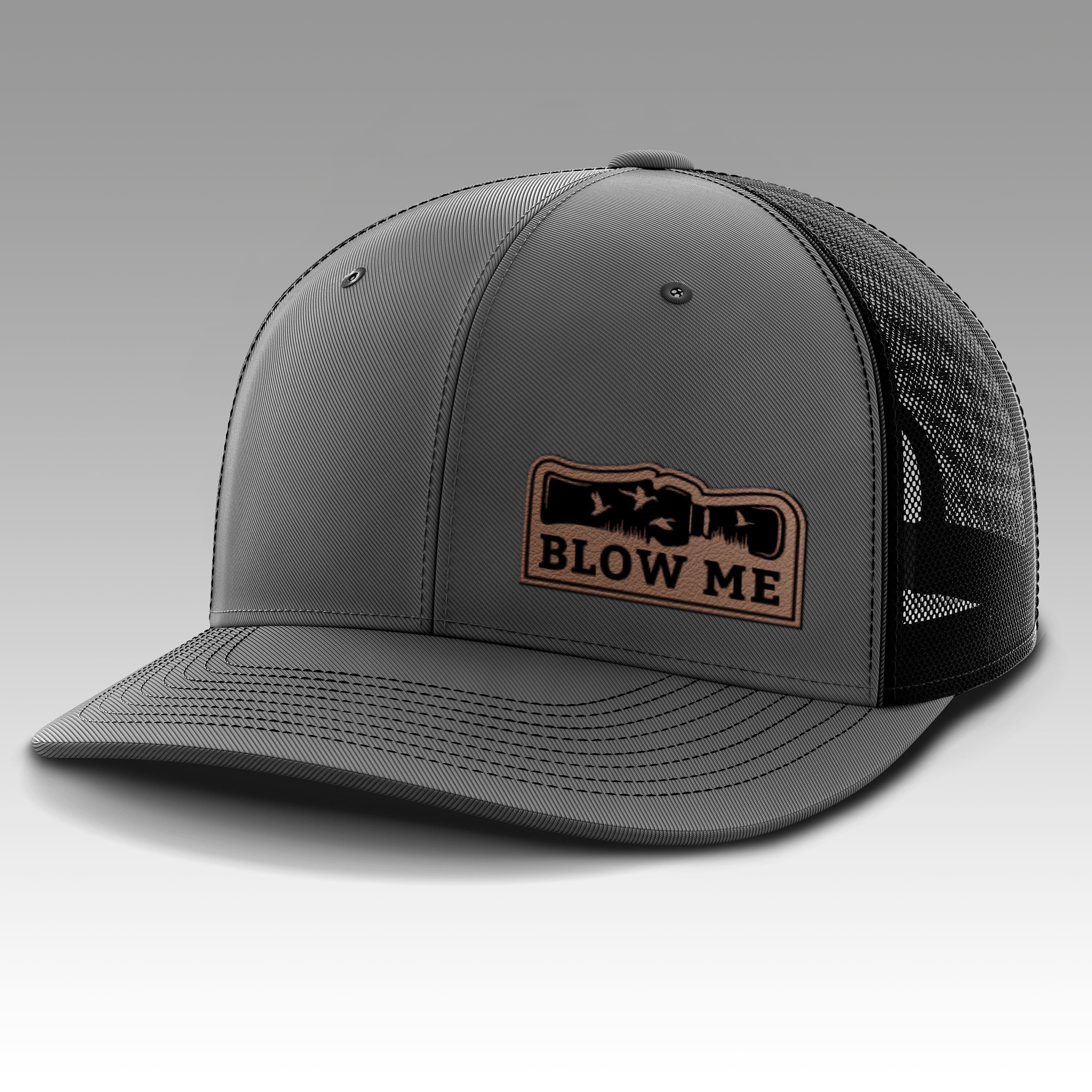 Blow Me Duck Call Hat Duck Hunting Hat Leather Patch Hat - Etsy