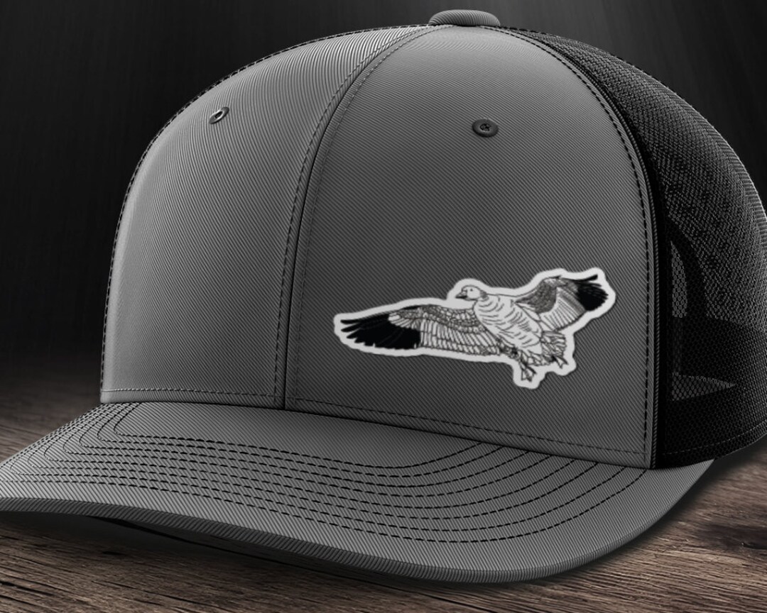 Snow Goose Hunting Hat, Geese Hat, Geese Hunting Hat, Decal-cut Leather ...