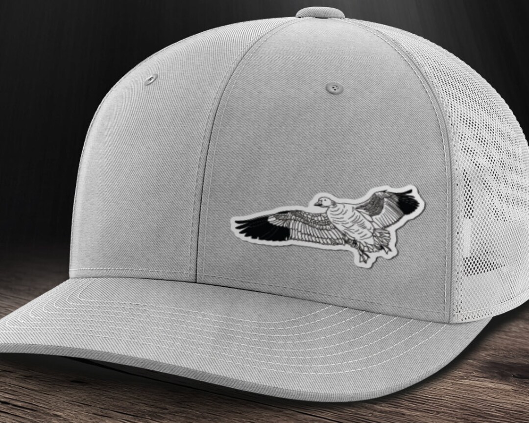 Snow Goose Hunting Hat, Geese Hat, Geese Hunting Hat, Decal-cut Leather ...