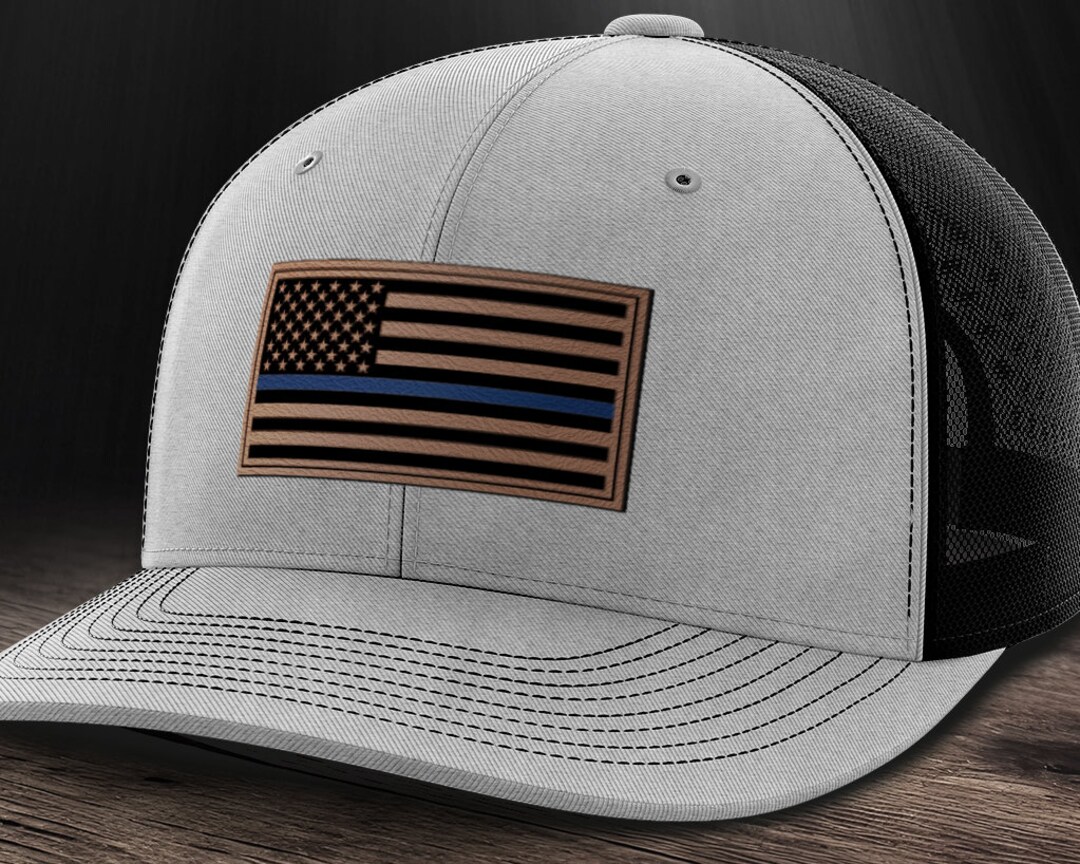 Thin Blue Line Thin Blue Line Patch Hat Police Flag Hat USA - Etsy